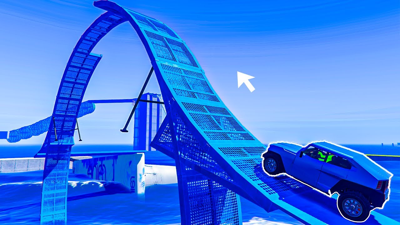 The Most Insane Loops Bridge in GTA 5 Online - YouTube