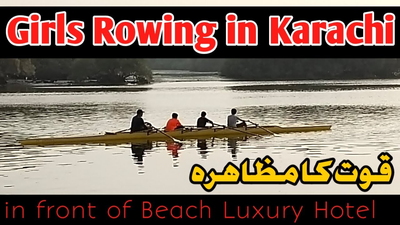 Rowing in Karachi | Beautiful scene | Boats on way | Beach Luxury Hotel ...