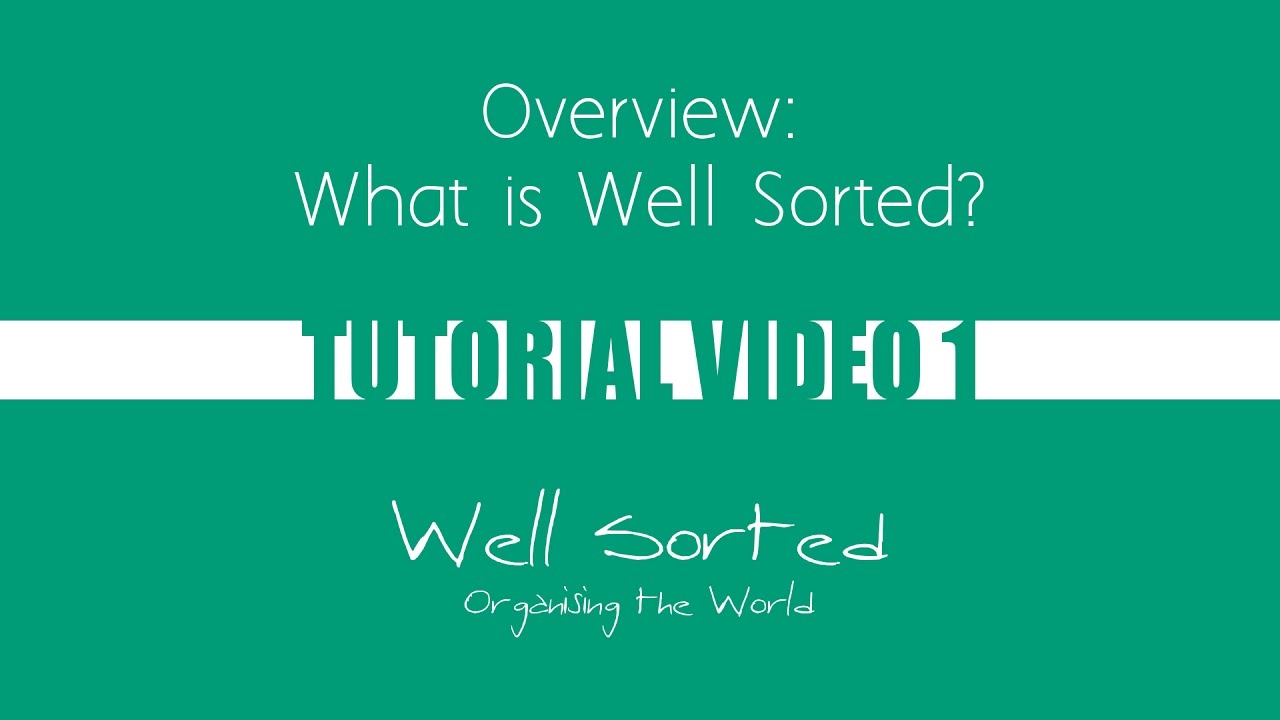 Well Sorted Overview - Tutorial Video 01 - YouTube