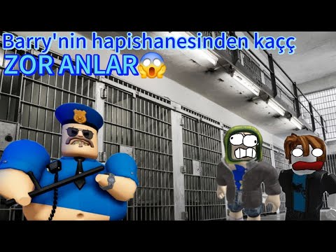 Barry'nin hapishanesinden kaç😱😯( bu adam delirmiş🤪) roblox- Barry's prıson runn