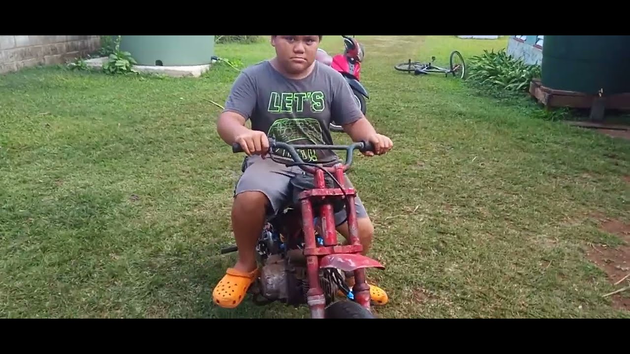 Kid's Cool Mini-Bike Fix: Watch This! Front Wheel Action! - YouTube