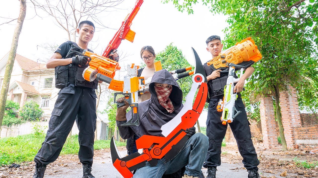 Nerf War: Special Force SWAT Nerf Guns Social Conflict with Elite ...