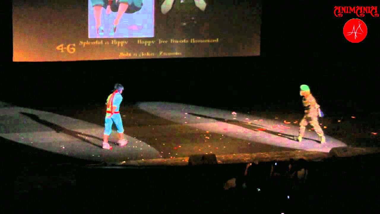 Animania 2011 Happy Tree Friends Splendid Flippy cosplay defile - YouTube