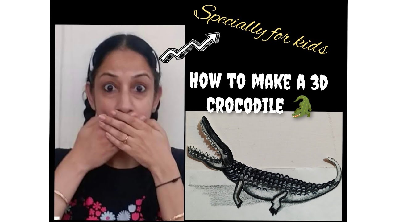 How to make a 3d crocodile | 3d art | simple 3d tutorial | step by step ...