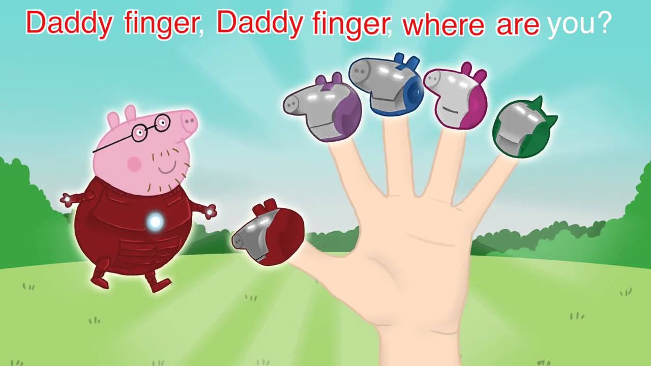 Peppa Pig Iron Man Finger Family - YouTube