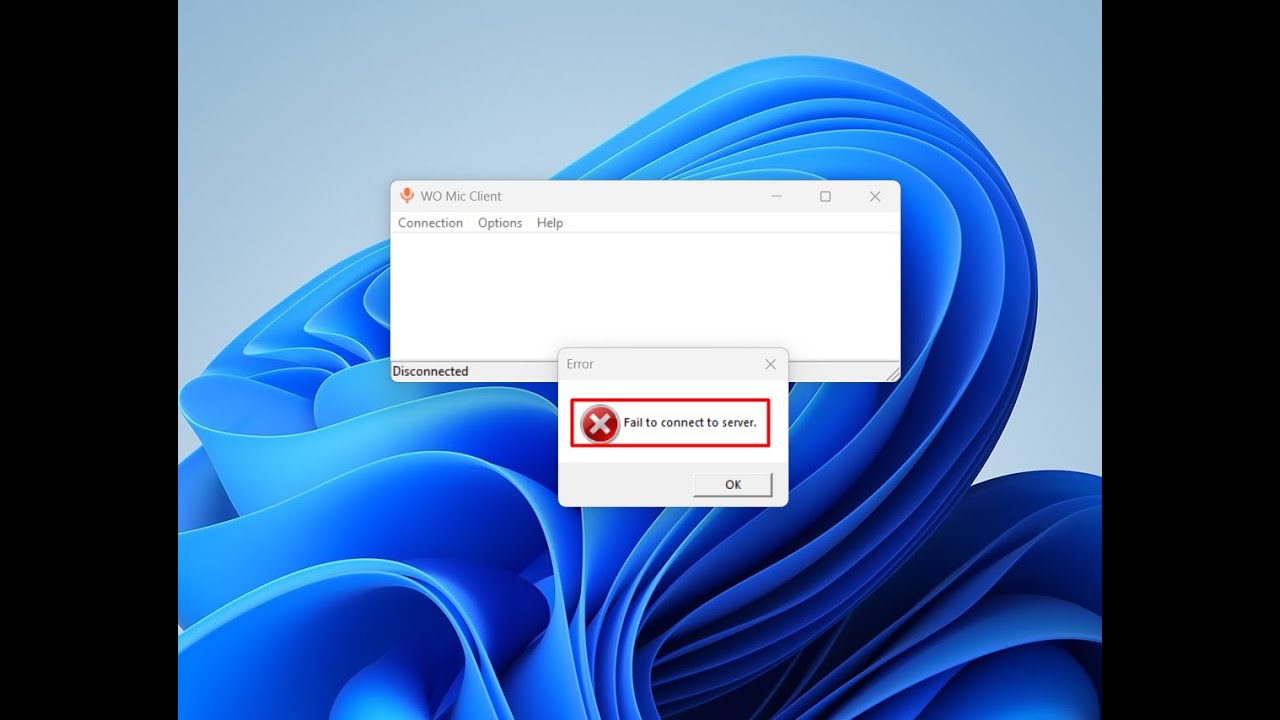Fix WO Mic Failed to Connect to Server (Bluetooth) error - YouTube