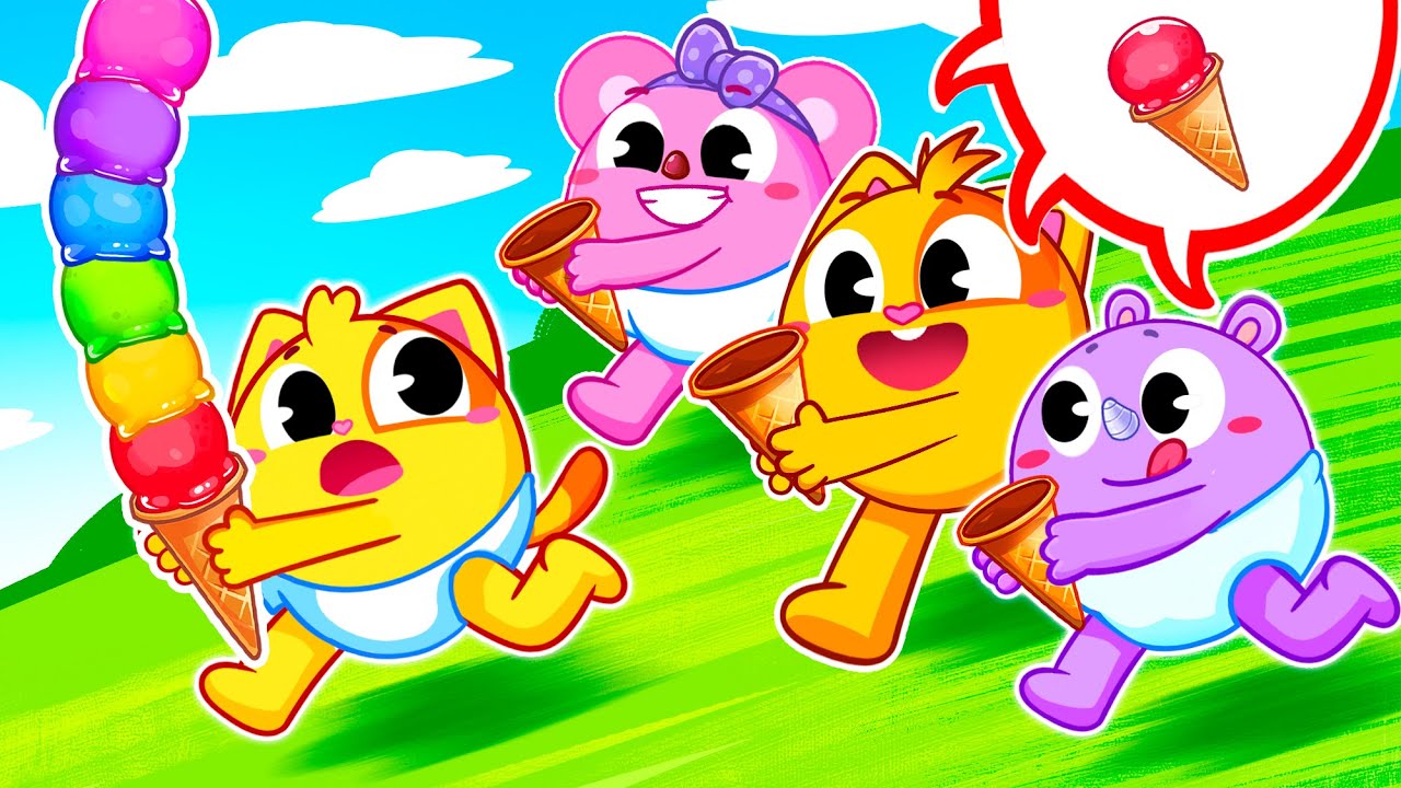 Share Ice Cream With Friends | Sharing is Caring | Funny Story For Baby ...