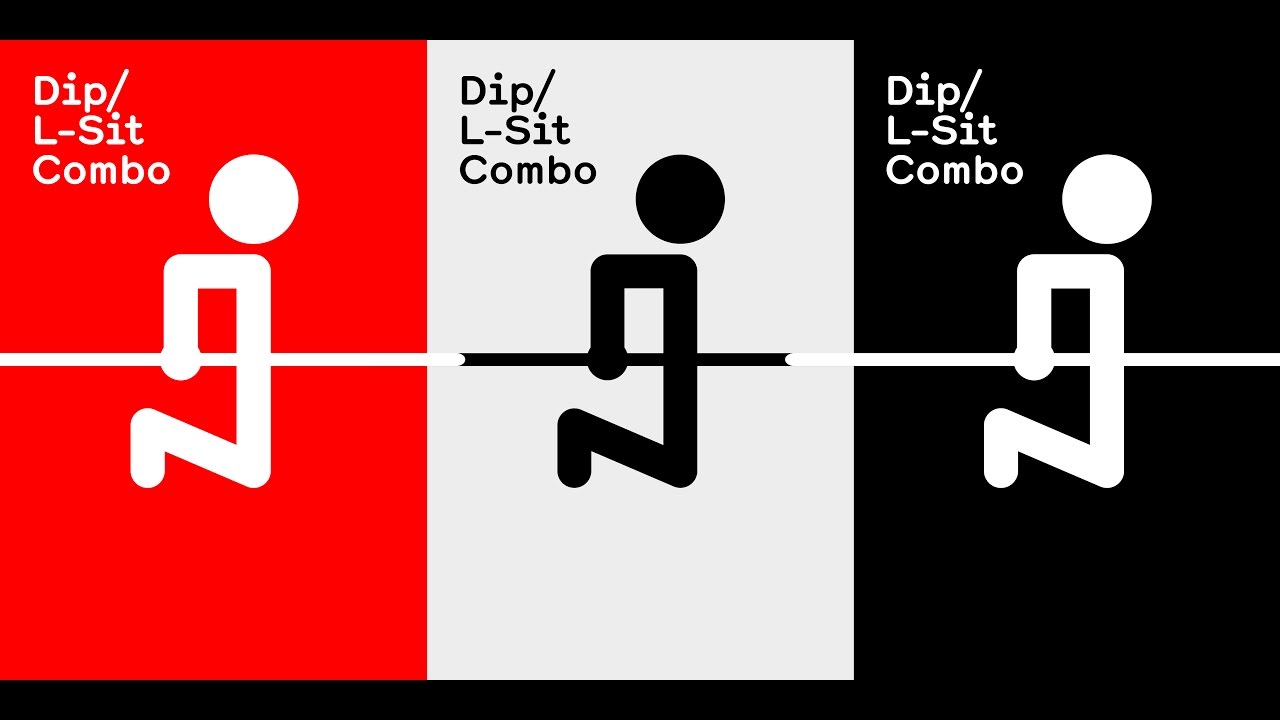 Dip L-Sit Combo - YouTube