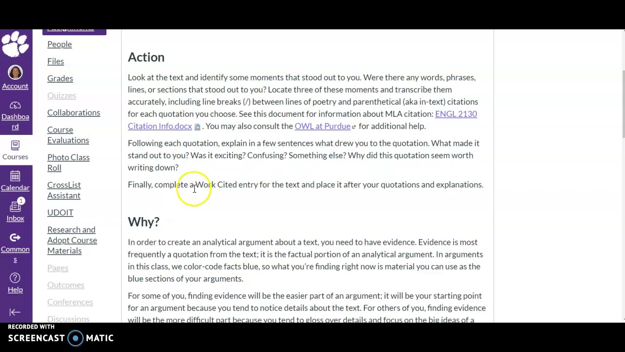 Favorite Quotes Assignment Explanation - Monsters - YouTube