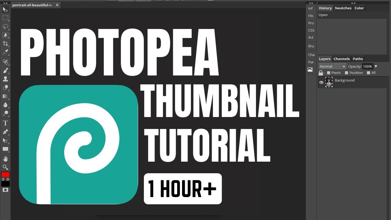 How to Make Thumbnail in Photopea | Photopea Tutorial for Beginners ...