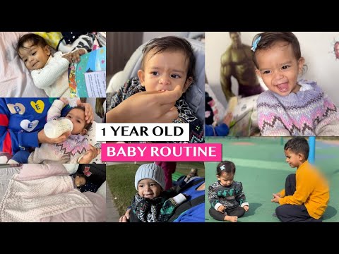 My baby's 24 hour routine | 1 Year Baby Routine | 1 साल के बच्चे का ...