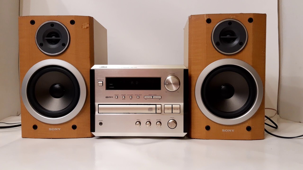Yamaha CRX E150 Sony SS CMD373 - YouTube
