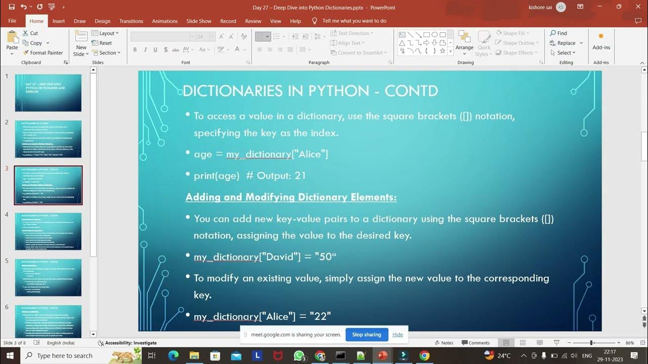 Day27 - Deep Dive into Python Dictionaries - YouTube
