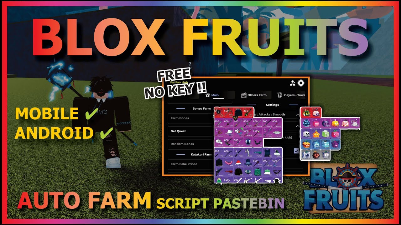 BLOX FRUITS Script Mobile UPDATE 21 AUTO FARM | NEAR MASTERY | RAIN ...