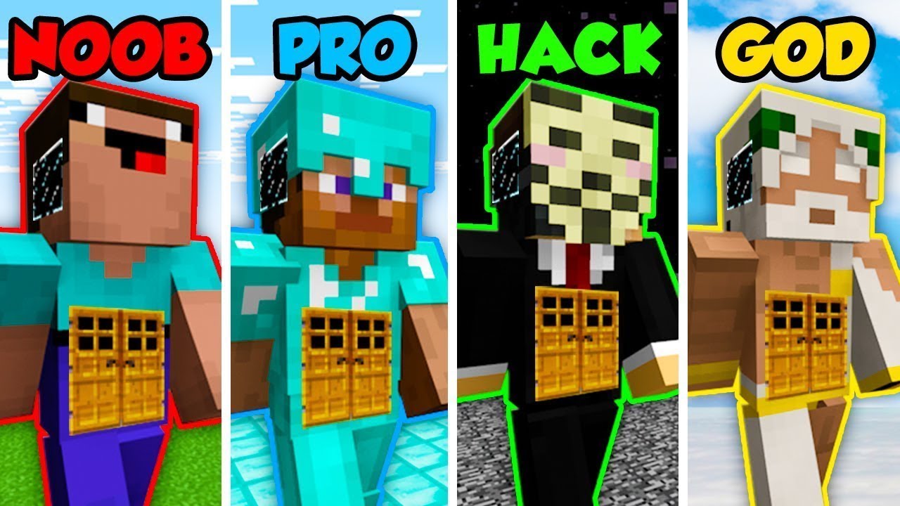 Minecraft NOOB vs PRO vs HACKER vs GOD GIANT LIVING HOUSE in Minecraft ...
