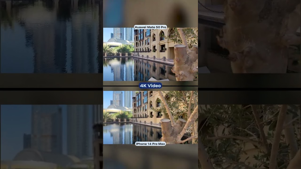 Huawei Mate 50 Pro vs iPhone 14 Pro Max - 4K Video test. #huawei #apple #mate50pro #iphone14promax