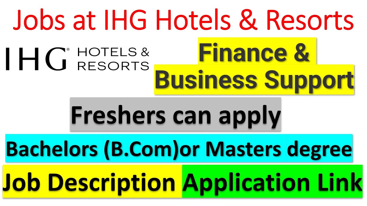 Jobs at IHG Hotels & Resorts | Finance & Business Support | IHG Hotels ...