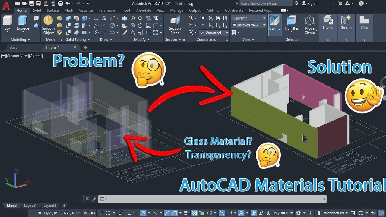 AutoCAD 3D Materials Tutorial | Tamil | - YouTube