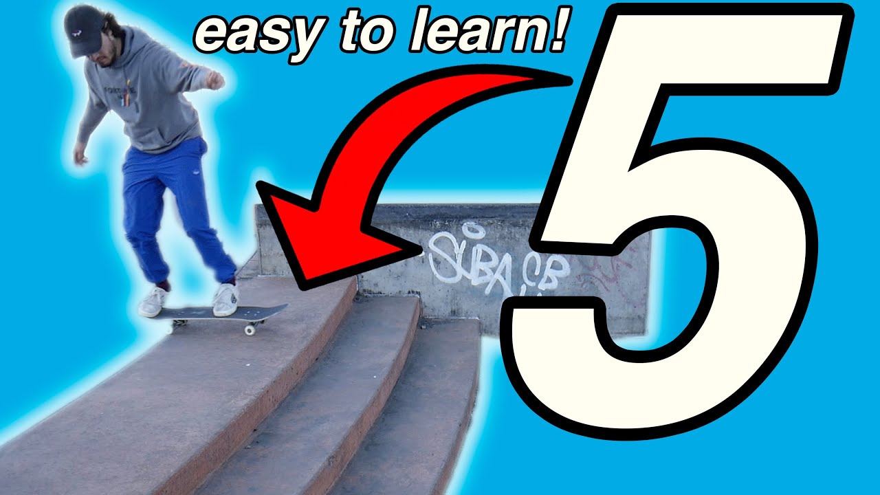 5 Easy Stair Tricks Anyone Can Learn! - YouTube
