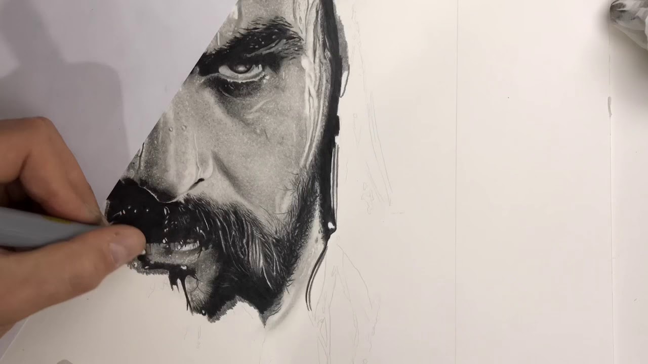 Jason Momoa (drawing) on twitch - YouTube