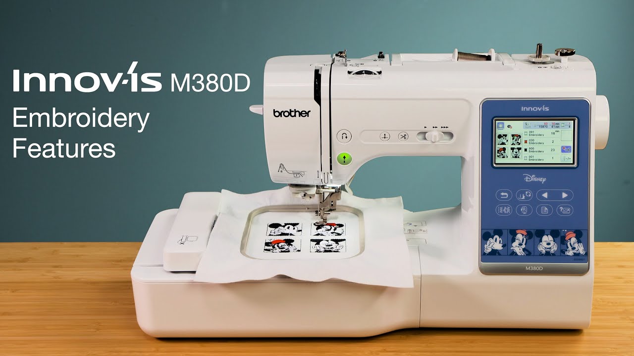 Brother Innov-is M380D - Embroidery Features | Brother Australia - YouTube