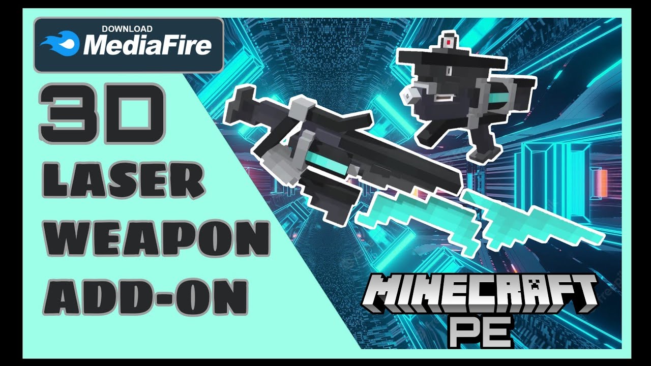 3D Transforming Laser Weapon add-on for Minecraft PE (MediaFire ...