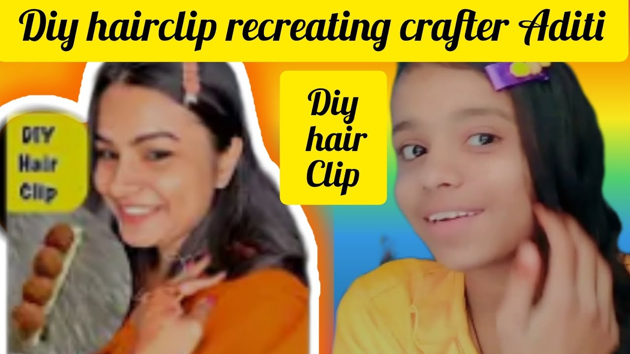 diy hair clip recreating craft Aditi#trending #viralvideo#viral ...