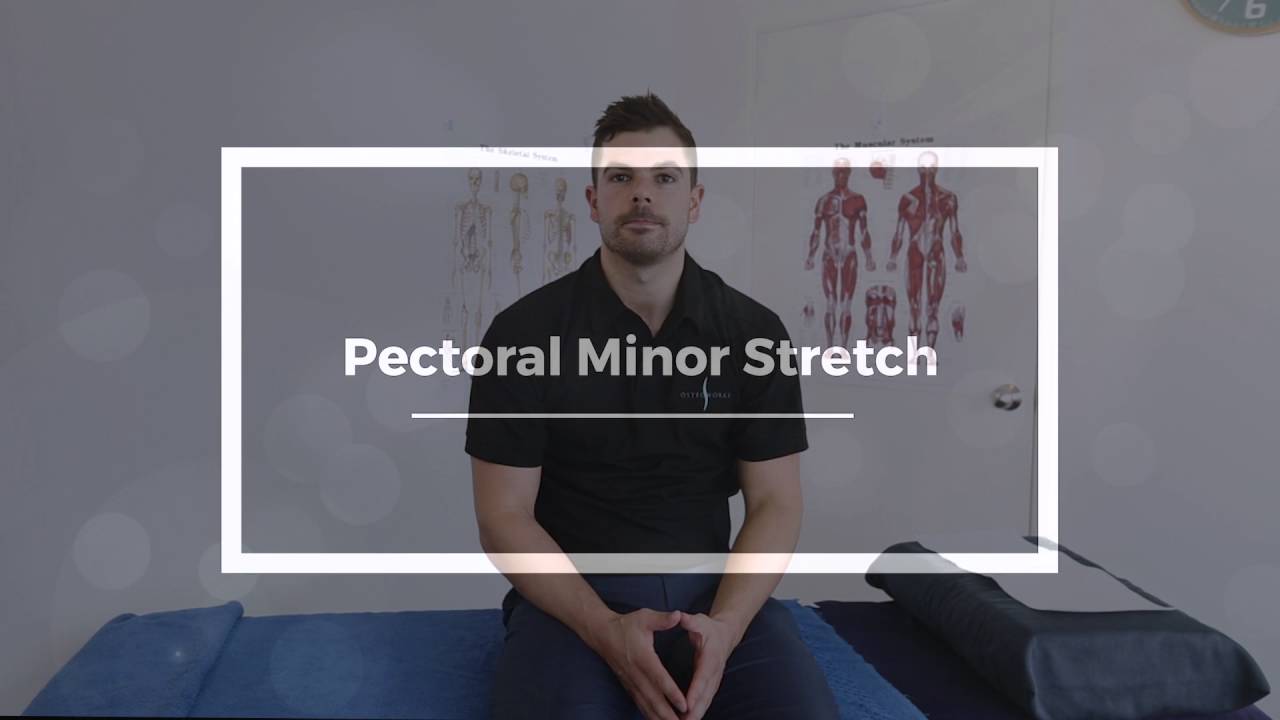 Pectoral Minor Postural Stretch - YouTube