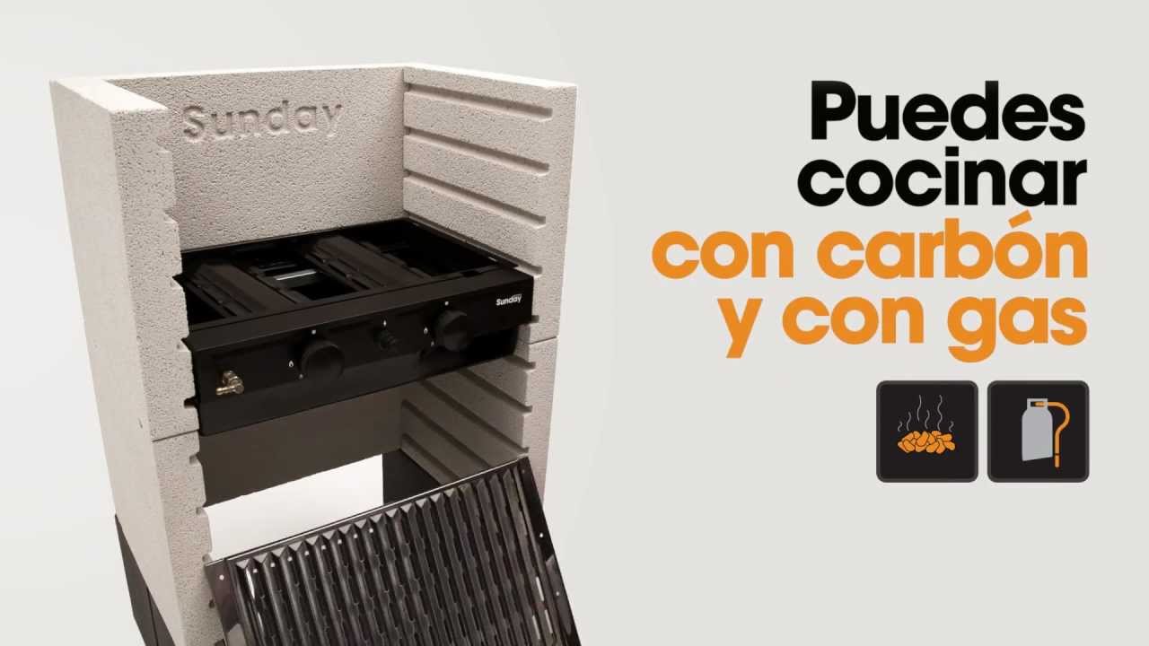 SUNDAY ONE - la primera barbacoa que se puede utilisar con carbón y con ...