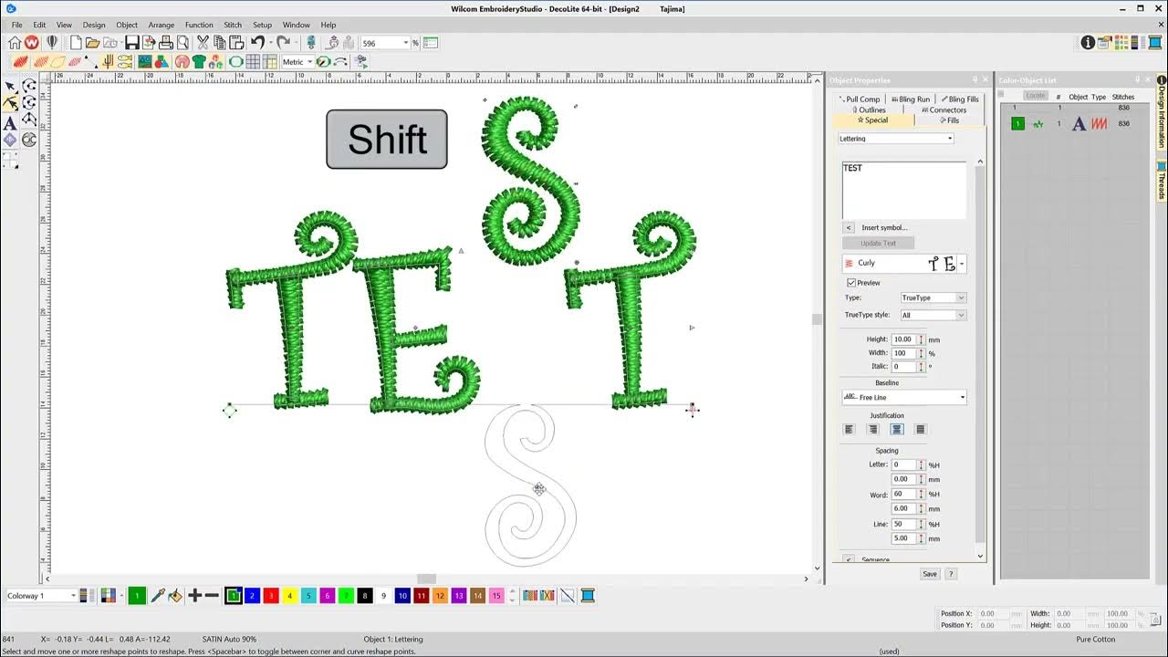 2025 Tutorial Wilcom Embroidery Studio e4.2 Full Version - Basic Lettering using the Wilcom ...