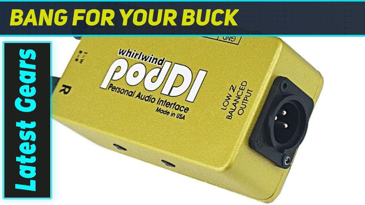 Whirlwind PodDI: The Best Passive DI for Mobile Devices - YouTube