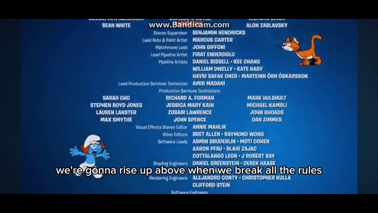 The Smurfs 2 End Credits (Edited) - YouTube