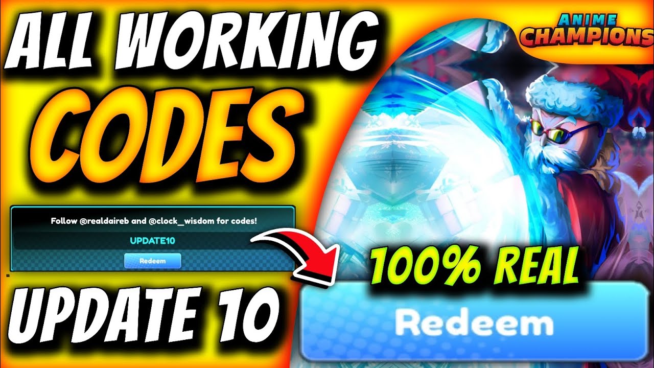 *NEW* All Working Secret Codes For Roblox Anime Champion Simulator ...