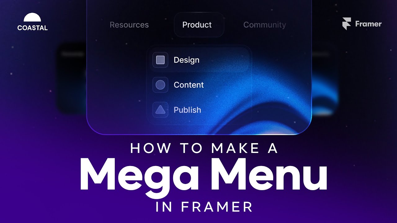 How to make a Mega Menu in Framer - YouTube
