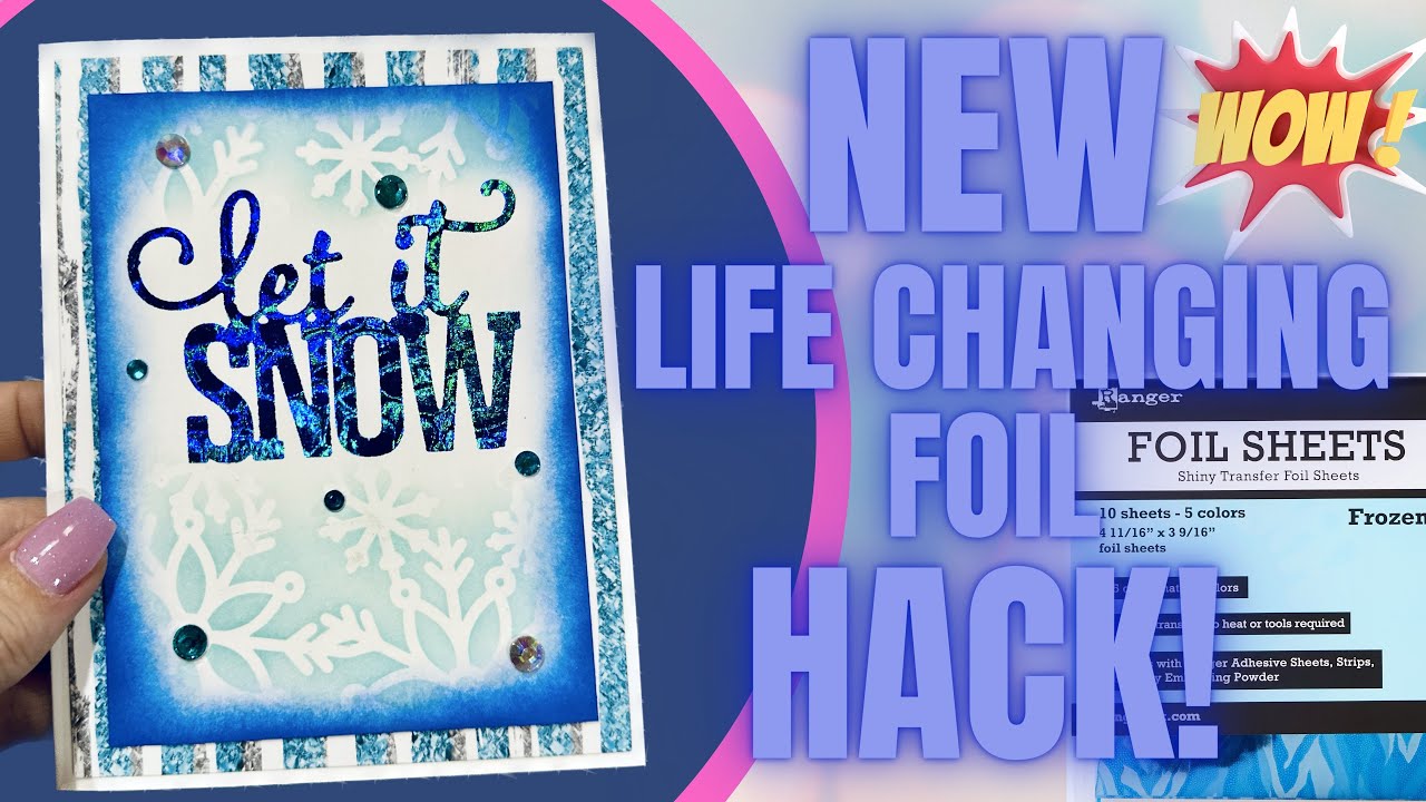 💥NEW ADHESIVE FOIL HACK! 💥 Card Makers and Crafters - YES YOU CAN DO THIS! 😱 - YouTube
