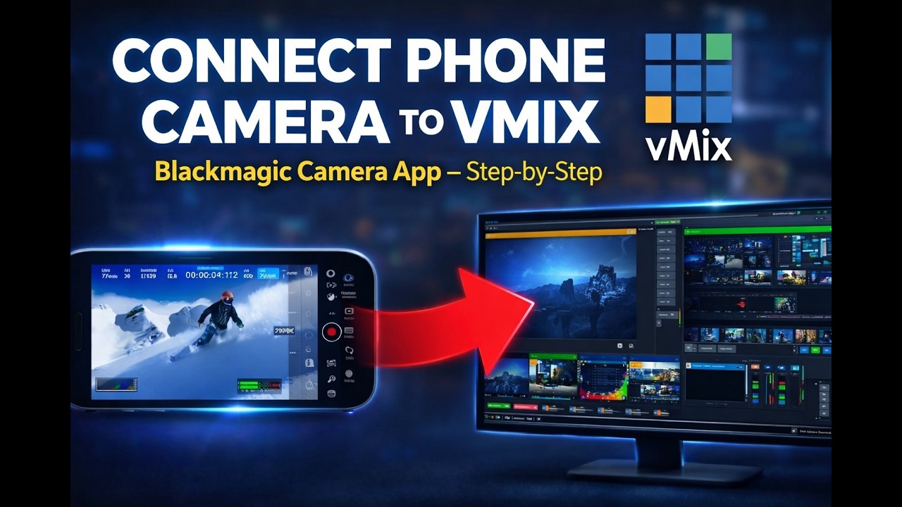 How to Connect Blackmagic Phone Camera to vMix (Step-by-Step) - YouTube