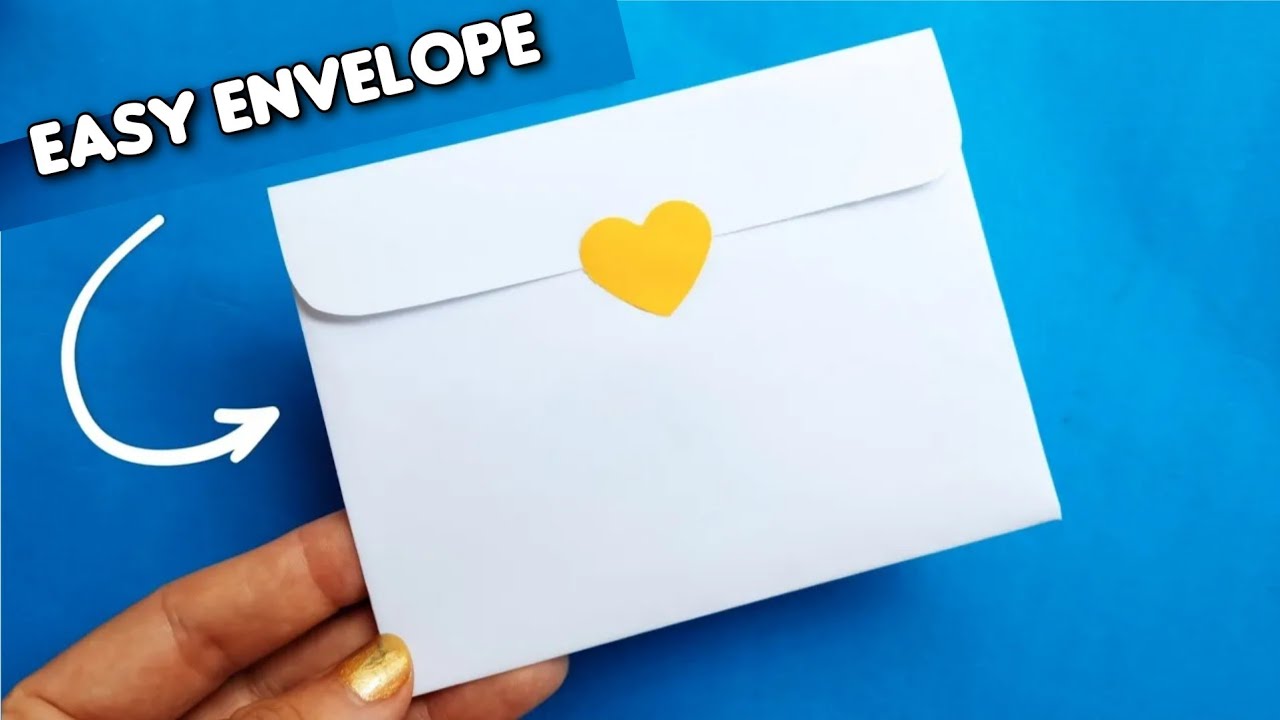 HOW TO MAKE AN EASY BOND PAPER ENVELOPE |LOVELY ART DIY - YouTube