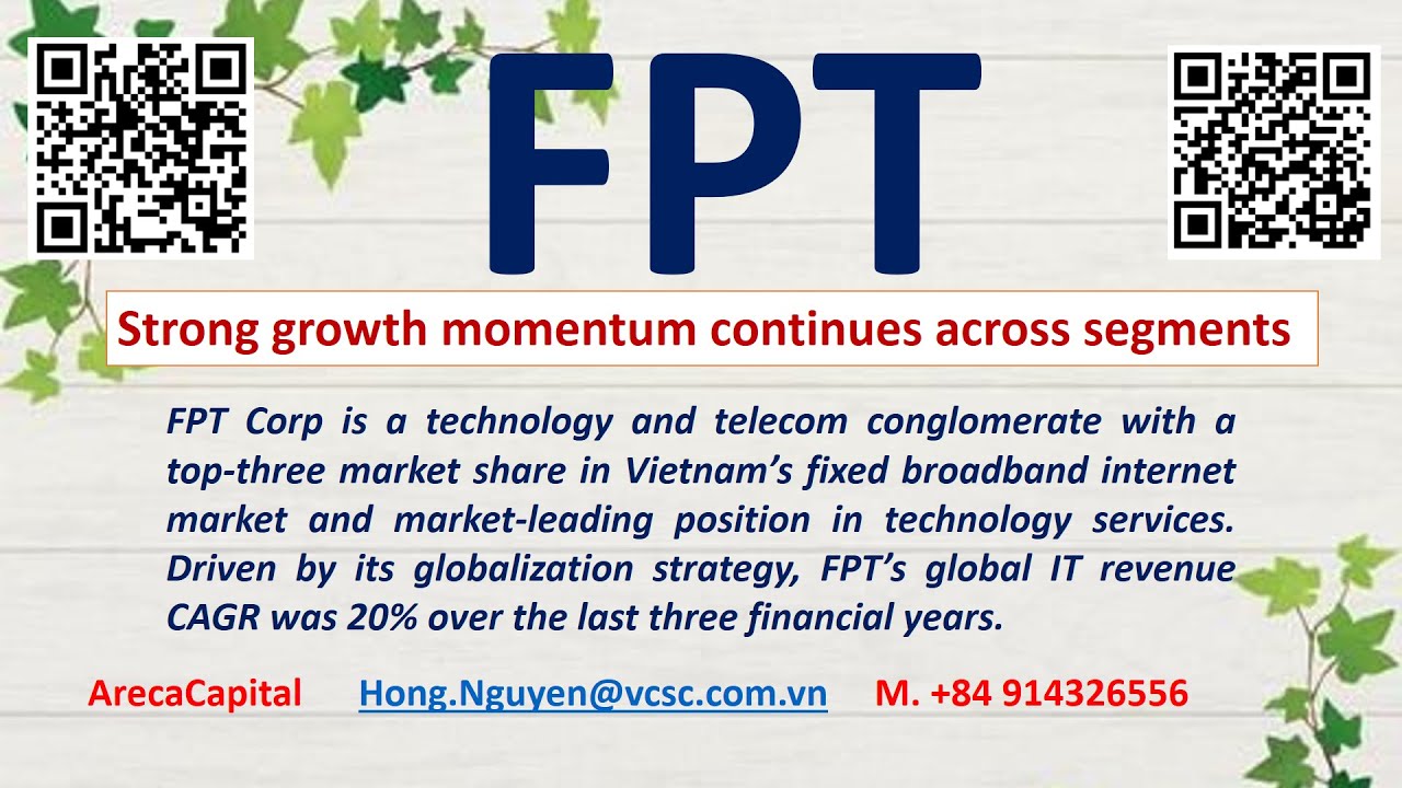 Vietnam Stock Market Great Opportunities #59 #FPT: Strong growth ...