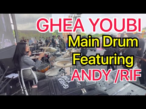 GHEA YOUBI MAIN DRUM GANTIIN DRUMMER BARA BAND, MAIN LAGU RADJA - /RIF BARENG VOKALISNYA LANGSUNG