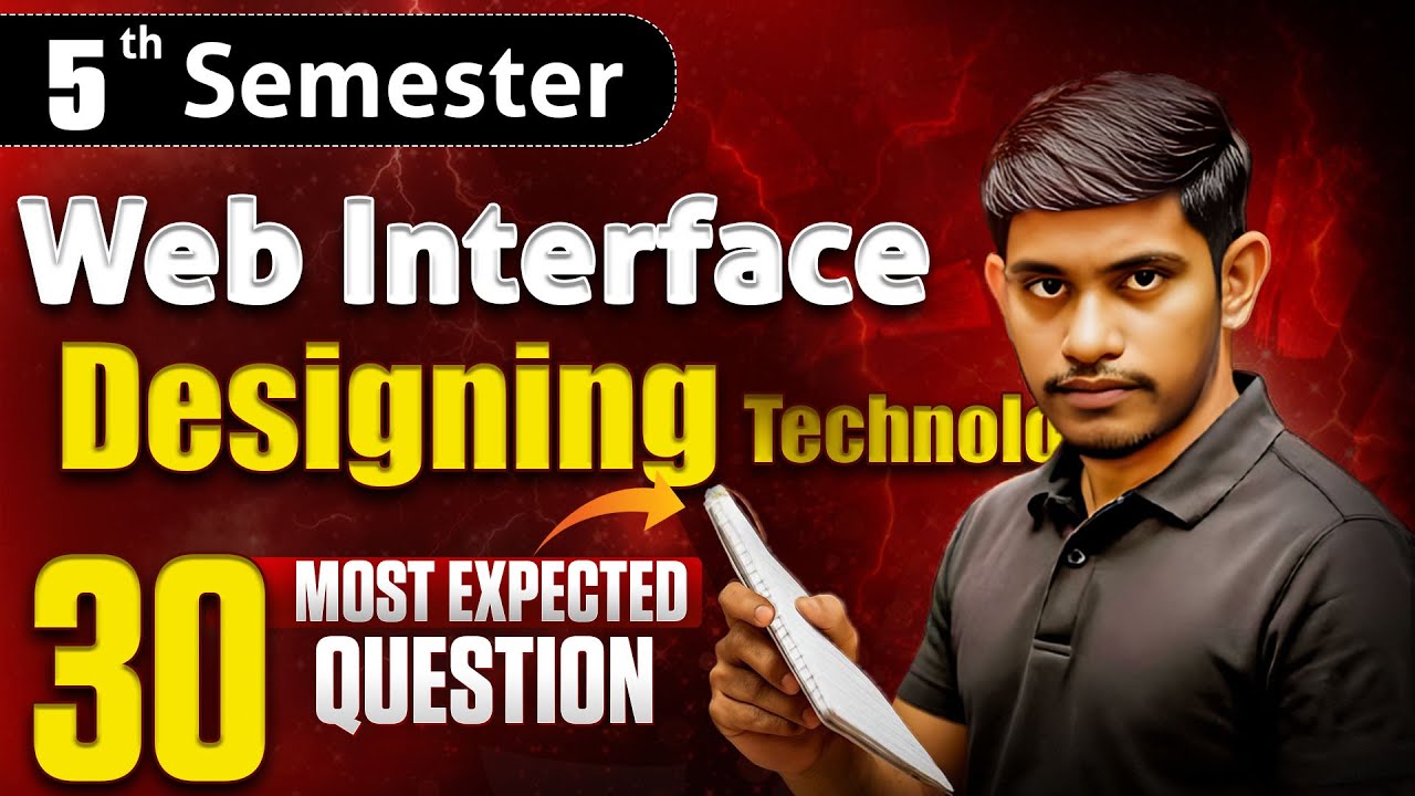 Web Interface Designing Technologies Important Questions | 5th Sem Computer Science Imps - YouTube
