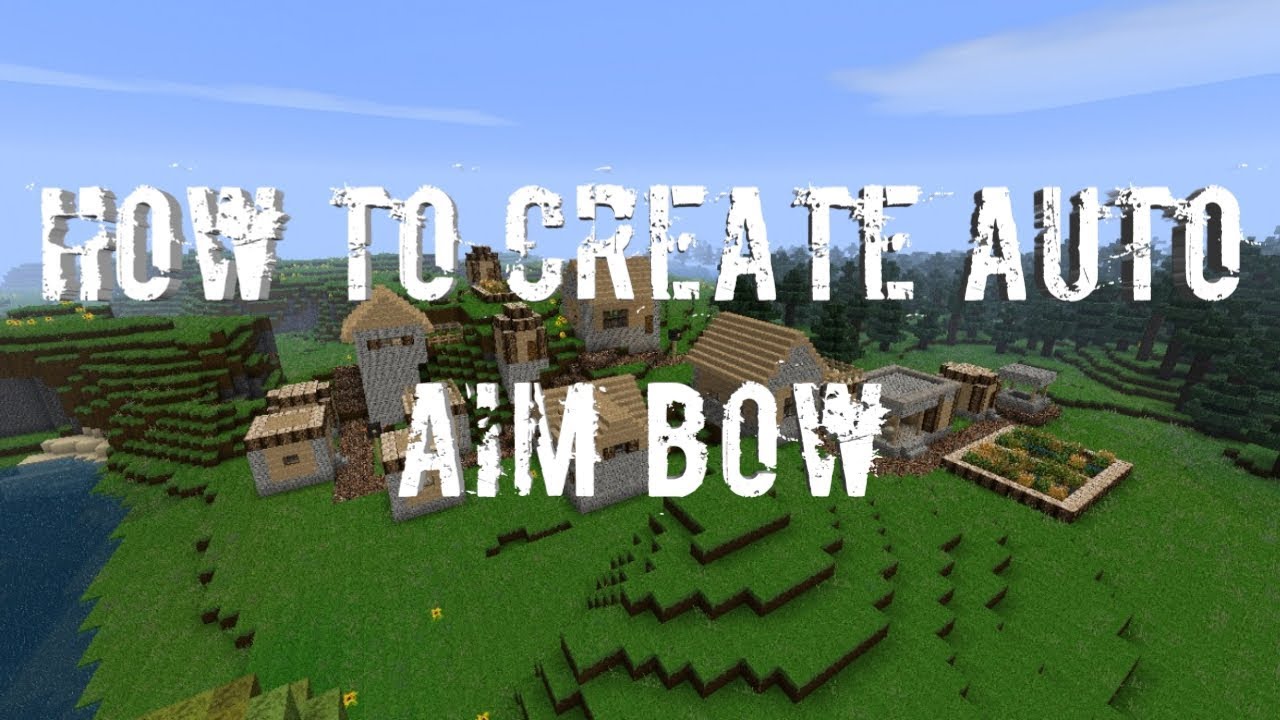 How To Create Auto Aim Bow In MCPE/MCBE - YouTube