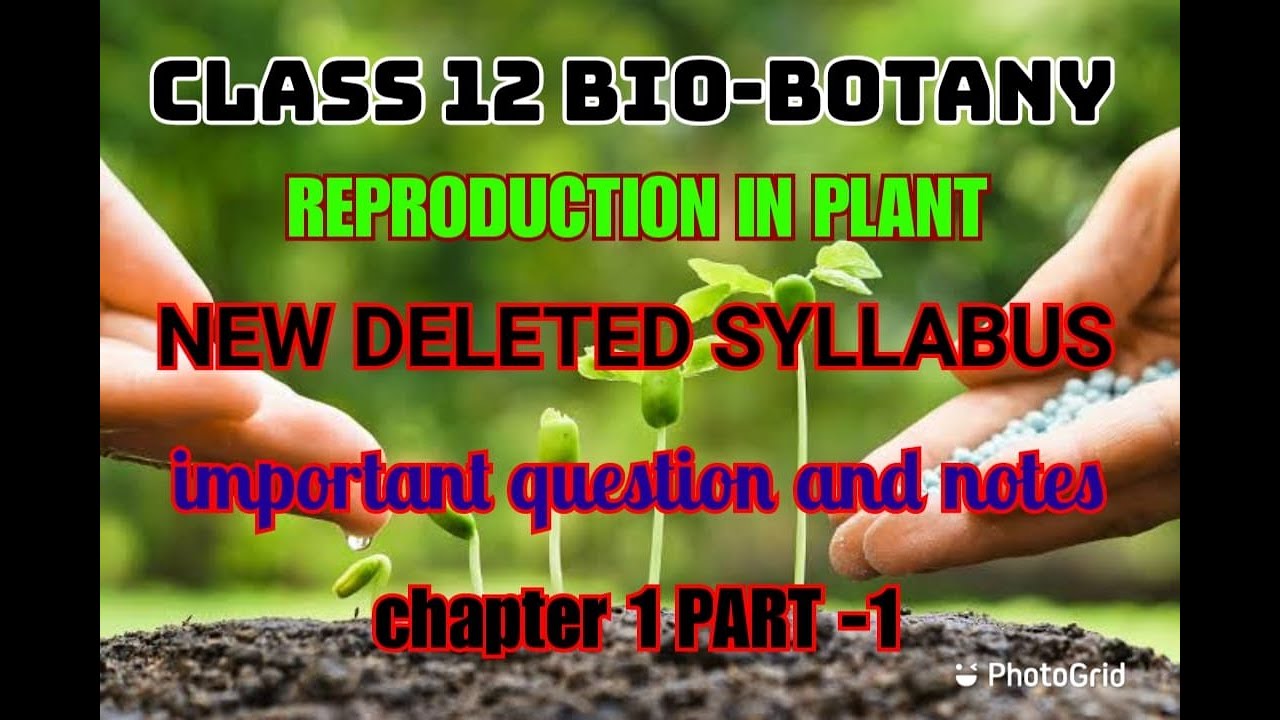 12std Bio Botany# Unit 1 Chapter 1# Reproduction in Plants (part-1 ...