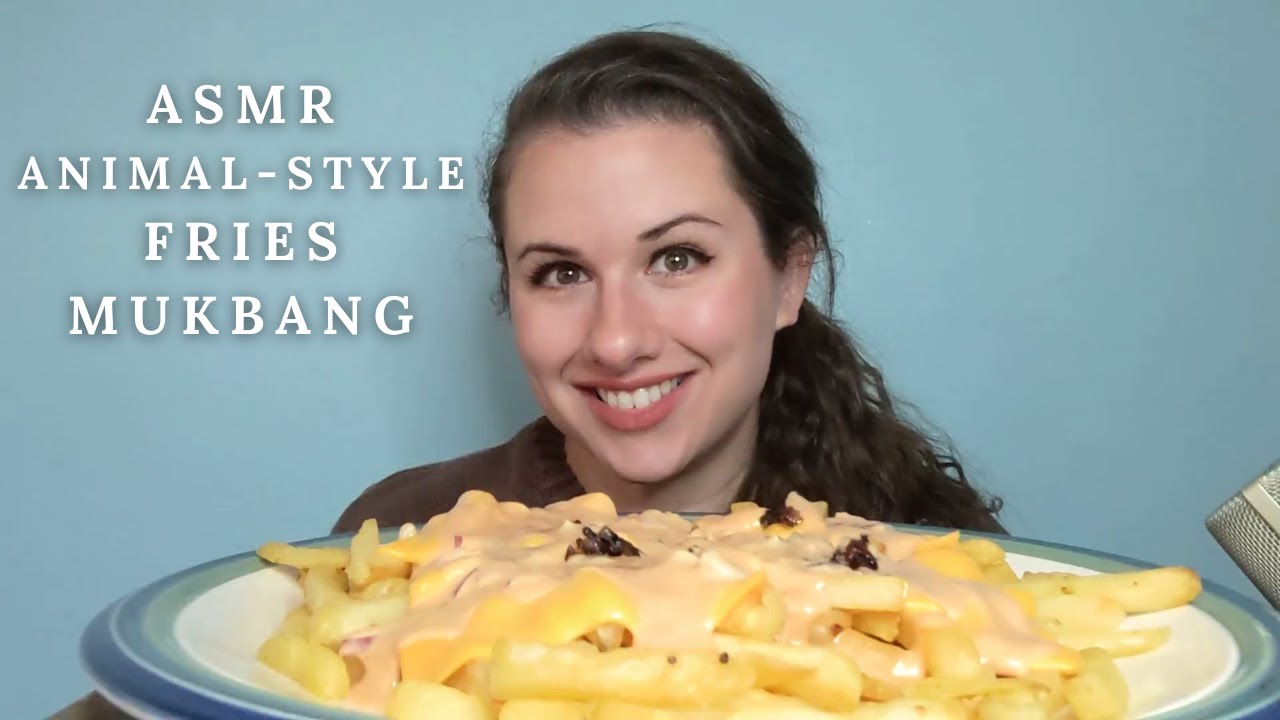 ASMR ANIMAL-STYLE FRIES MUKBANG | Homemade copycat In-N-Out Animal ...