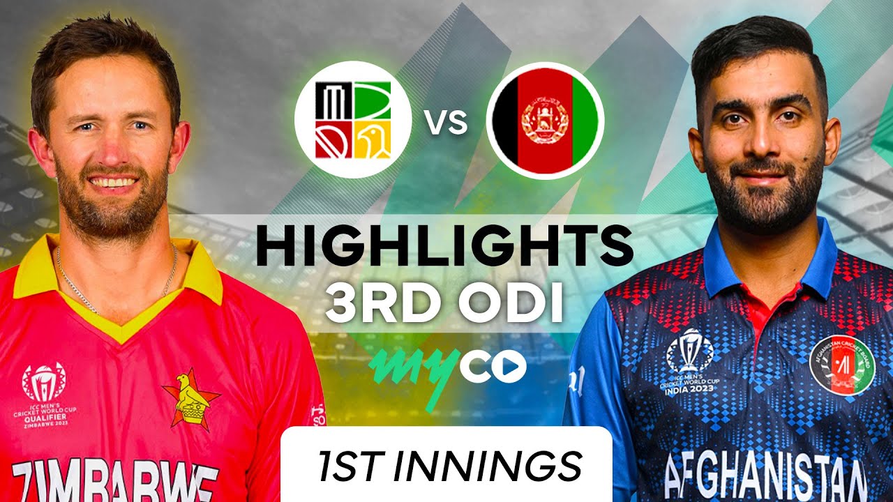 Afghanistan vs Zimbabwe | 1st Innings Highlights | 3rd ODI - Harare | myco - YouTube
