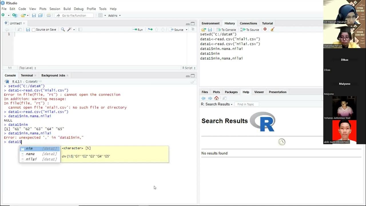STATGEN CLASS 2023 #5 Komputer 1 (SATS4111) Pertemuan 3 - YouTube