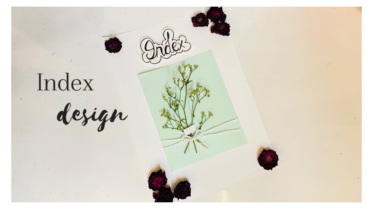 How to make index page/ Index design for project / How to make index in ...