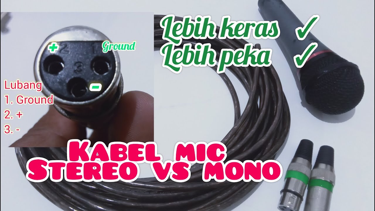 Pasang kabel mic stereo 3 jalur - YouTube