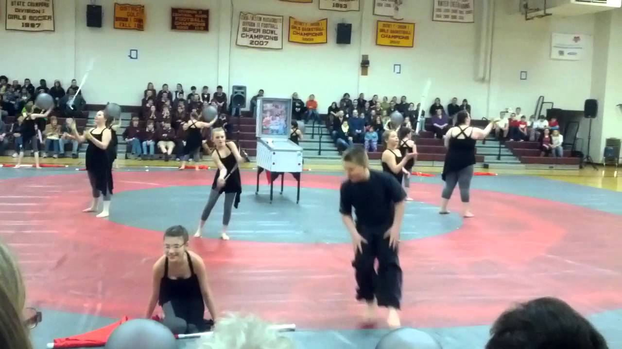 Dudley middle school color guard group A - YouTube