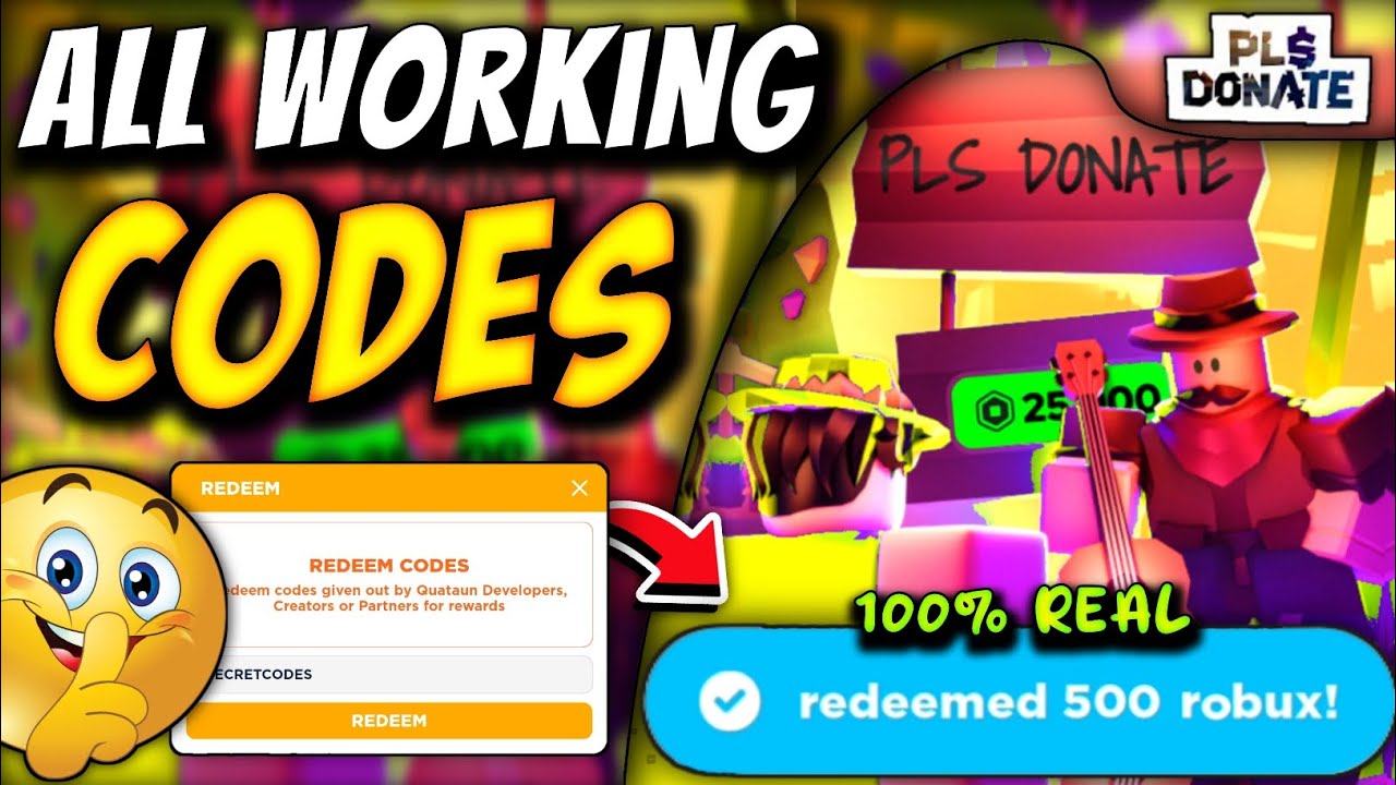 🔥*REAL* All Working Codes For Roblox Pls Donate | Roblox Pls Donate ...