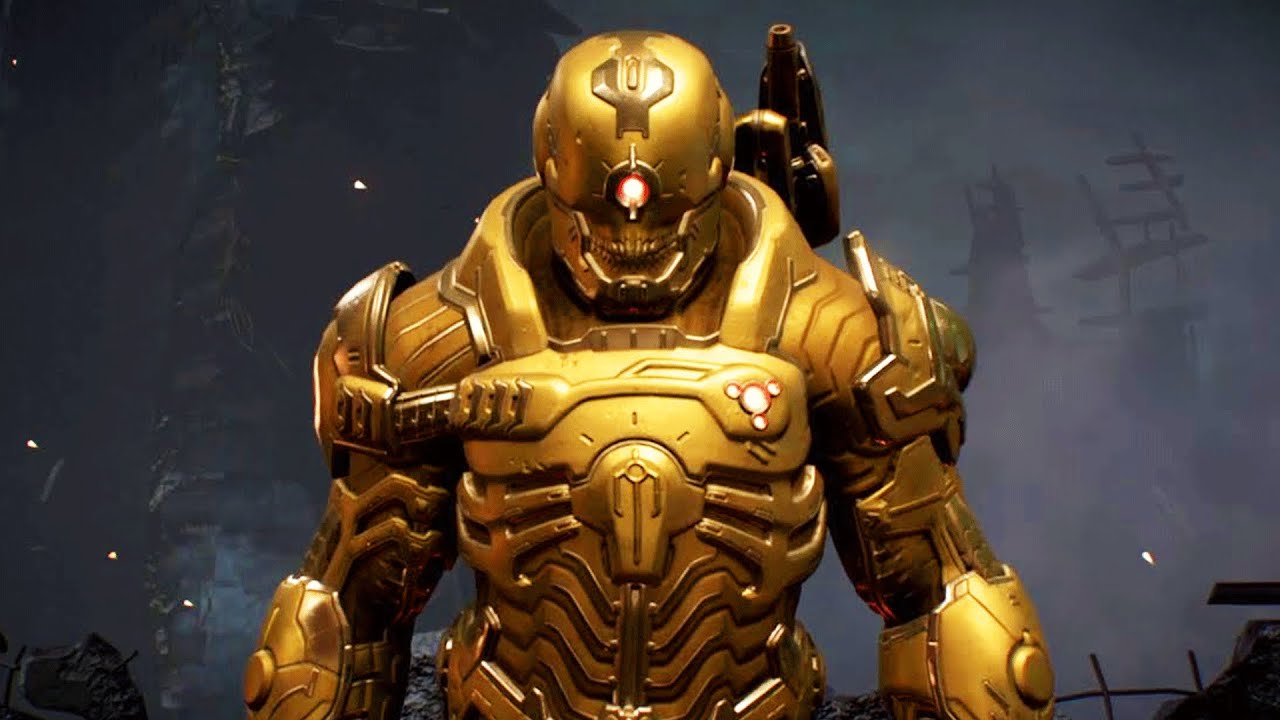 Doom Eternal - New Aurum Gold Skin Showcase - YouTube